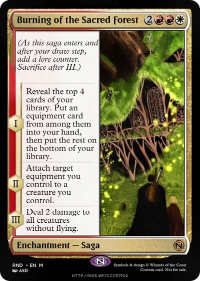 MTGNexus - Burning of the Sacred Forest