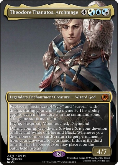 MTGNexus - Theodore Thanatos, Archmage // Theodore Thanatos, Lunar God
