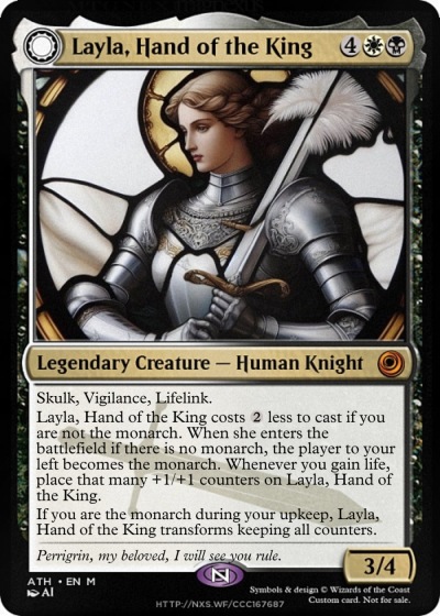 MTGNexus - Layla, Hand of the King // Layla, The White Raven