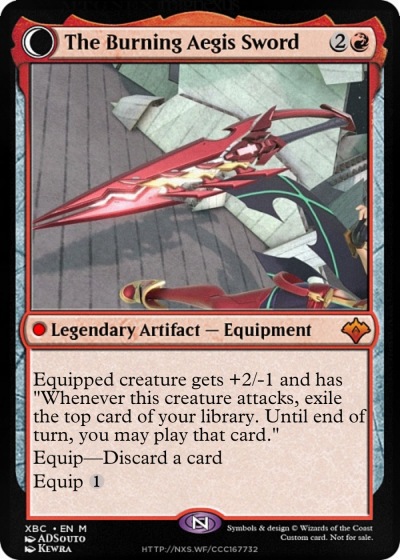 MTGNexus - Pyra, Aegis of Flames // The Burning Aegis Sword