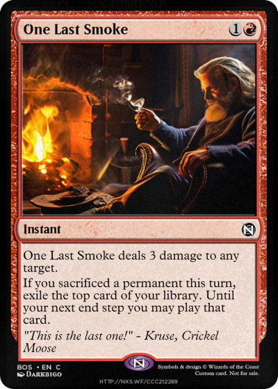 MTGNexus - One Last Smoke