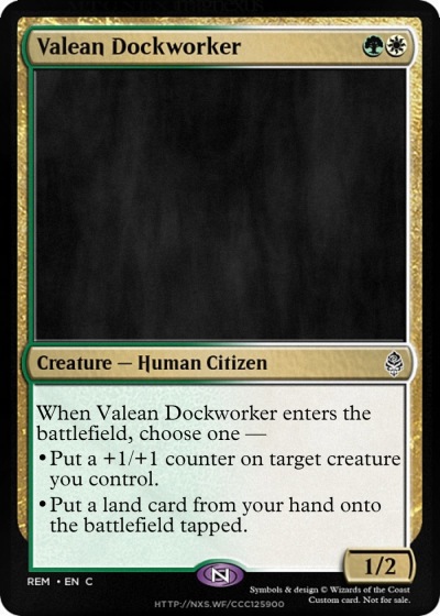 MTGNexus - Valean Dockworker