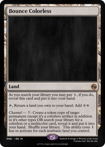 MTGNexus - Cube Custom Bounce/Channel Lands