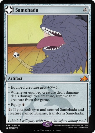 MTGNexus - Samehada // Kisame, Planeswalker