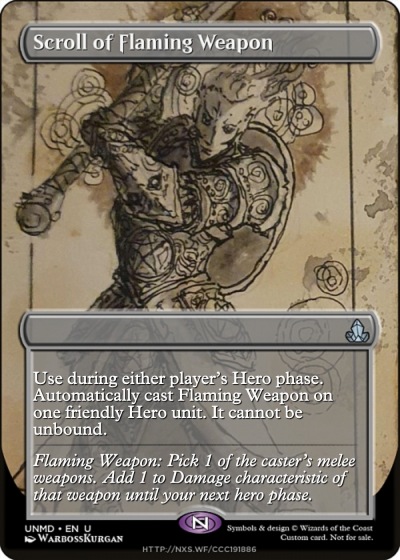 MTGNexus - Scroll of Flaming Weapon