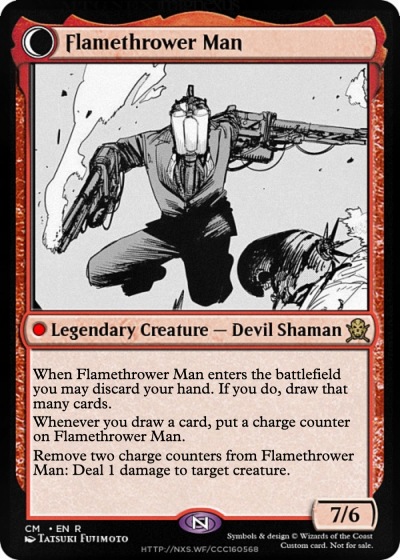 MTGNexus - Barem Bridge, Flaming Arsonist // Flamethrower Hybrid