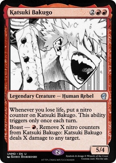 MTGNexus - Katsuki Bakugo, Explosive Hot-Head