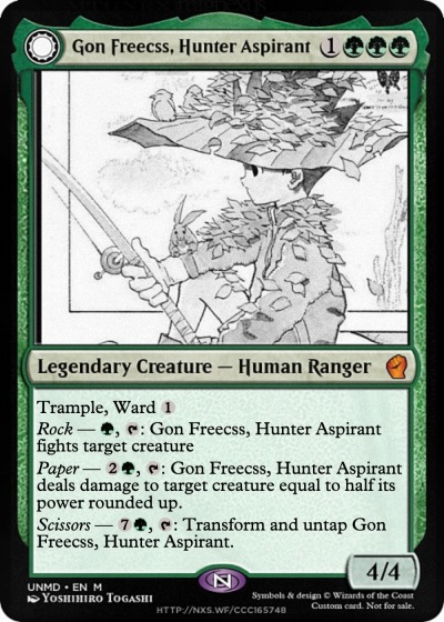 MTGNexus - Gon Freecss, Hunter Aspirant // Adult Gon Freecss