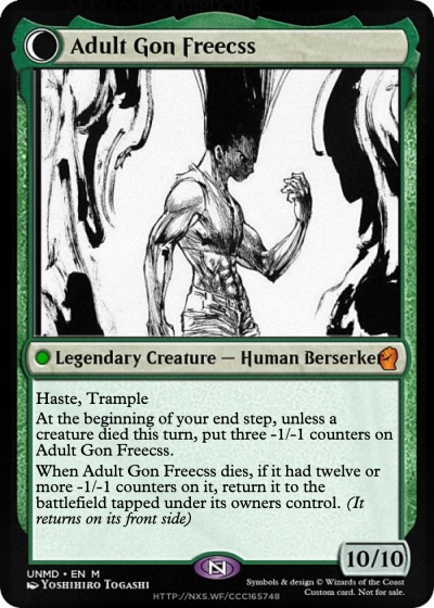 MTGNexus - Gon Freecss, Hunter Aspirant // Adult Gon Freecss