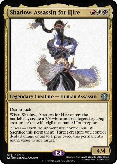 MTGNexus - Shadow, Mercenary Assassin
