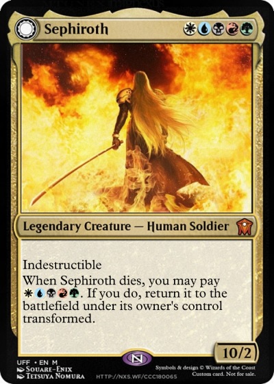 MTGNexus - Sephiroth // Sephiroth, One-Winged Angel