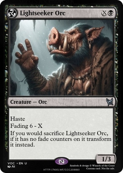 MTGNexus - Lightseeker Orc // Lightbringer Orc
