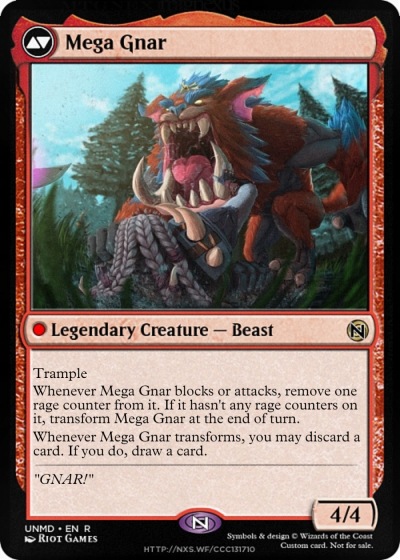 MTGNexus - Gnar, Missing Link // Mega Gnar