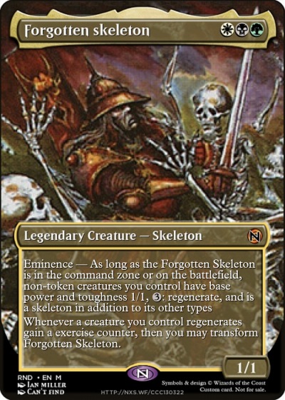 MTGNexus - Forgotten skeleton // King of the Damned