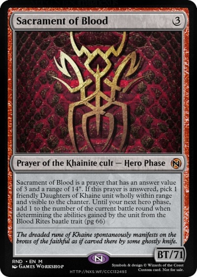 MTGNexus - Sacrament of Blood