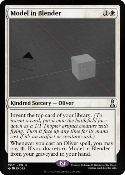 MTGNexus - Model in Blender