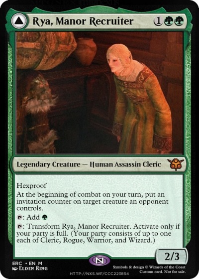 MTGNexus - Rya, Manor Recruiter // Zorayas, Adopted Daughter