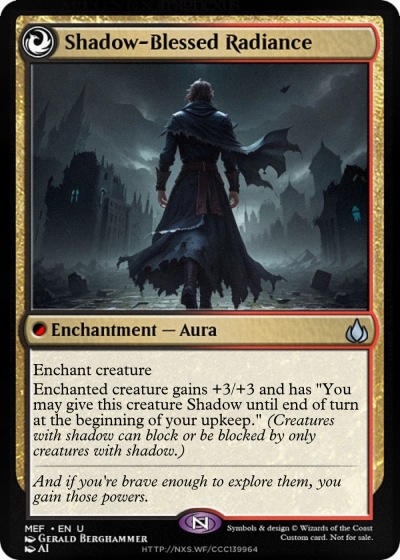 MTGNexus - Shadow-Vexed Mountains // Shadow-Blessed Radiance