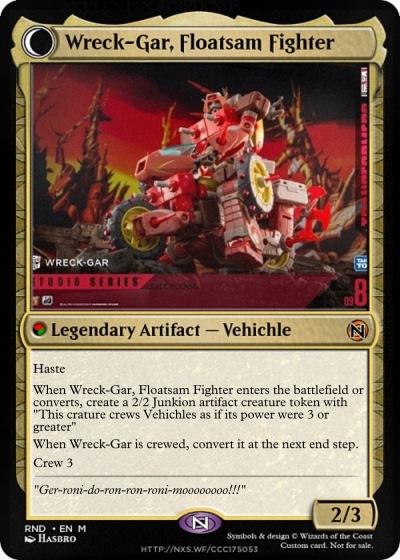 MTGNexus - Wreck-Gar, Happy Motorist // Wreck-Gar, Floatsam Fighter