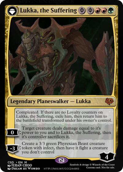 MTGNexus - Lukka, the Suffering // Lukka, Blinded by Rage