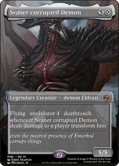 MTGNexus - Svaner corrupted Demon // Svaner ignited at last