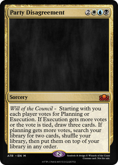 MTGNexus - Party Disagreement