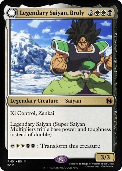 MTGNexus - Legendary Saiyan, Broly // Full Power Broly