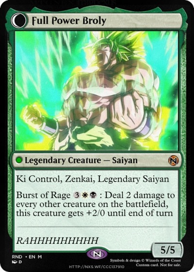 MTGNexus - Legendary Saiyan, Broly // Full Power Broly