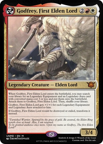 MTGNexus - Godfrey, First Elden Lord // Hoarah Loux, Warrior
