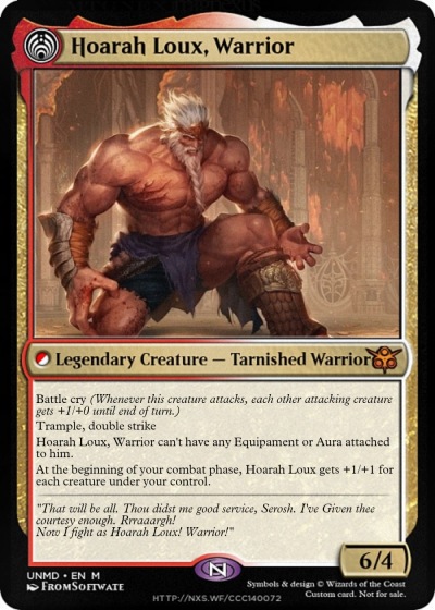 MTGNexus - Godfrey, First Elden Lord // Hoarah Loux, Warrior