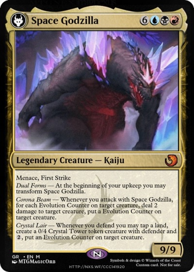 MTGNexus - Space Godzilla // Space Godzilla (Flying Form)