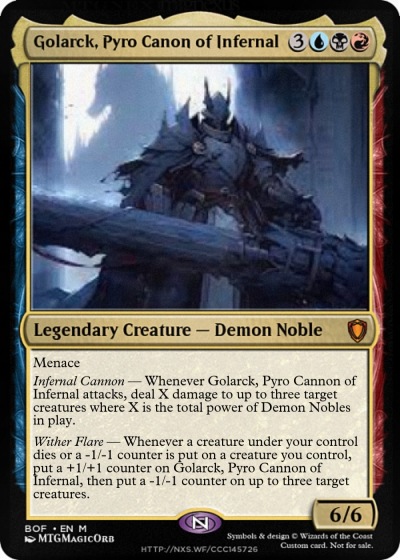 MTGNexus - Golarck, Pyro Canon of Infernal