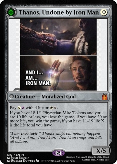 MTGNexus - Thanos, Infinity Stones // Thanos, Undone by Iron Man