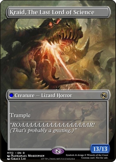 MTGNexus - Reptilicus Egg // Kraid, The Last Lord of Science
