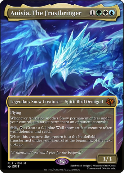 MTGNexus - Anivia, The Frostbringer // Eggnivia, Dormant Cryophoenix