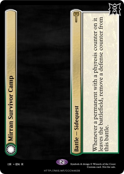 MTGNexus - Mirran Survivor Camp // Melira's Panacea