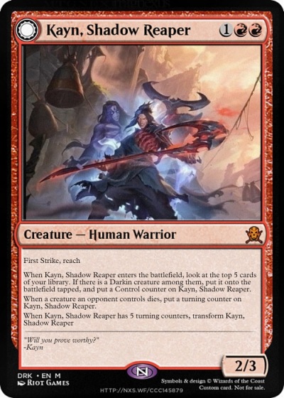 MTGNexus - Kayn, Shadow Reaper // Rhaast, The Darkin Scythe