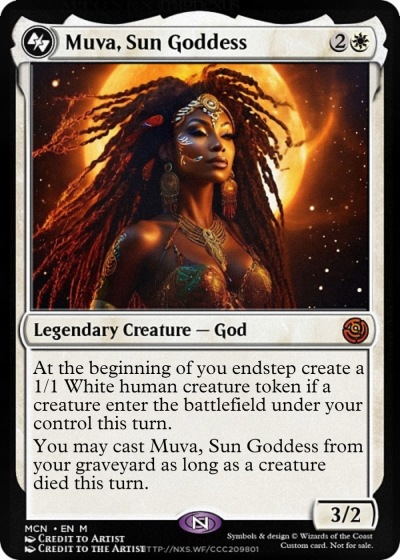 MTGNexus - Muva, Sun Goddess // Muva-Lizza, Creator Goddess