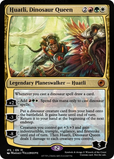 MTGNexus - Huatli, Dinosaur Queen