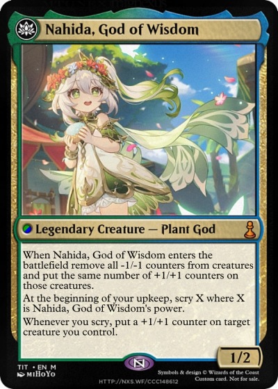 MTGNexus - [redacted] // Nahida, God of Wisdom