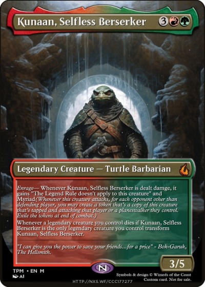 MTGNexus - Kunaan, Selfless Berserker // Kunaan, Champion of Bok-Garuk