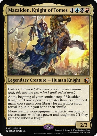 MTGNexus - Macaiden, Knight of Tomes
