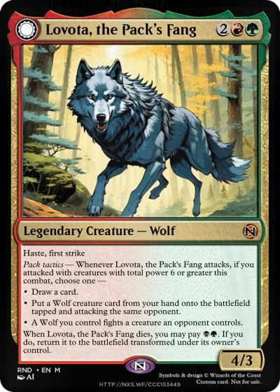 MTGNexus - Lovota, the Pack's Fang // Lovota, the Pack's Vengeance