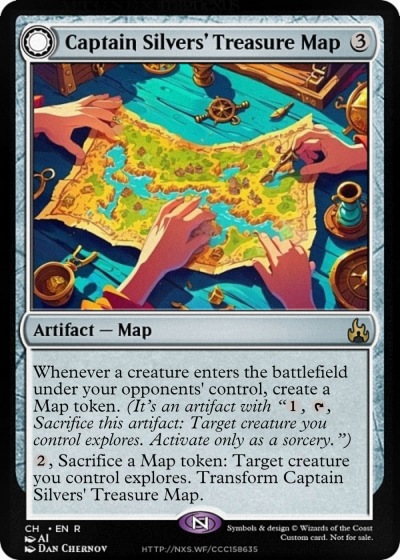 MTGNexus - Captain Silvers' Treasure Map // Silvers, Crafty Mimic