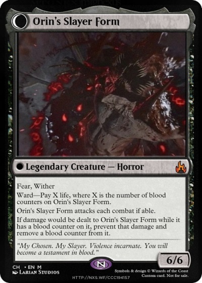 MTGNexus - Orin the Red // Orin's Slayer Form