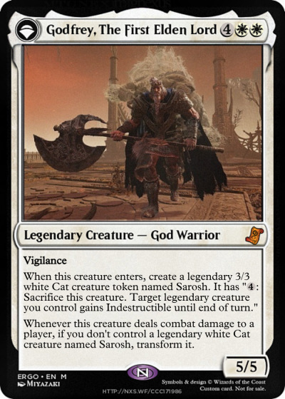 MTGNexus - Godfrey, The First Elden Lord // Hoarah Loux, Warrior