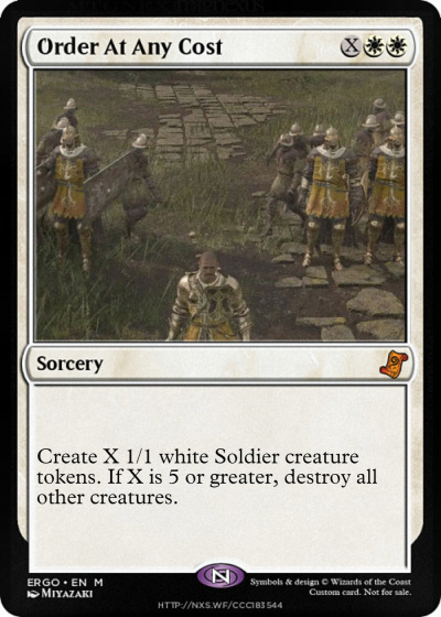 MTGNexus - Order At Any Cost
