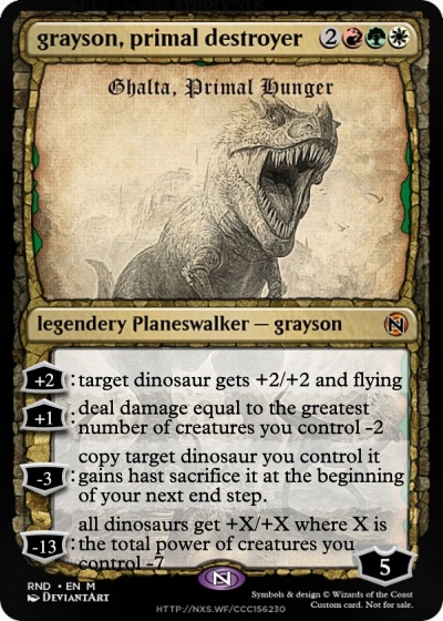 MTGNexus - grayson, primal destroyer