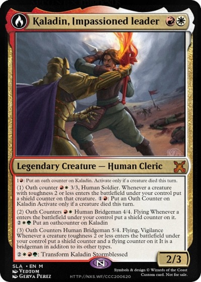 MTGNexus - Kaladin, Impassioned leader // Kaladin Stormblessed