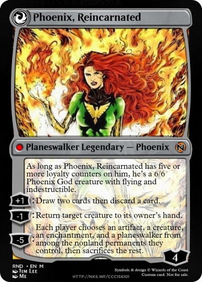 MTGNexus - Jean Grey , Avatar of the Phoenix // Phoenix, Reincarnated